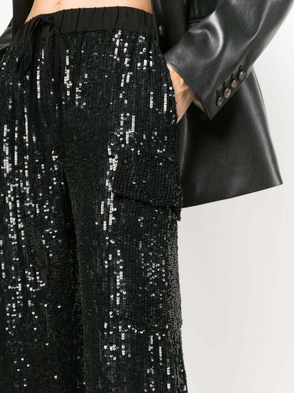 PAROSH - Full Paillettes Trousers Parosh