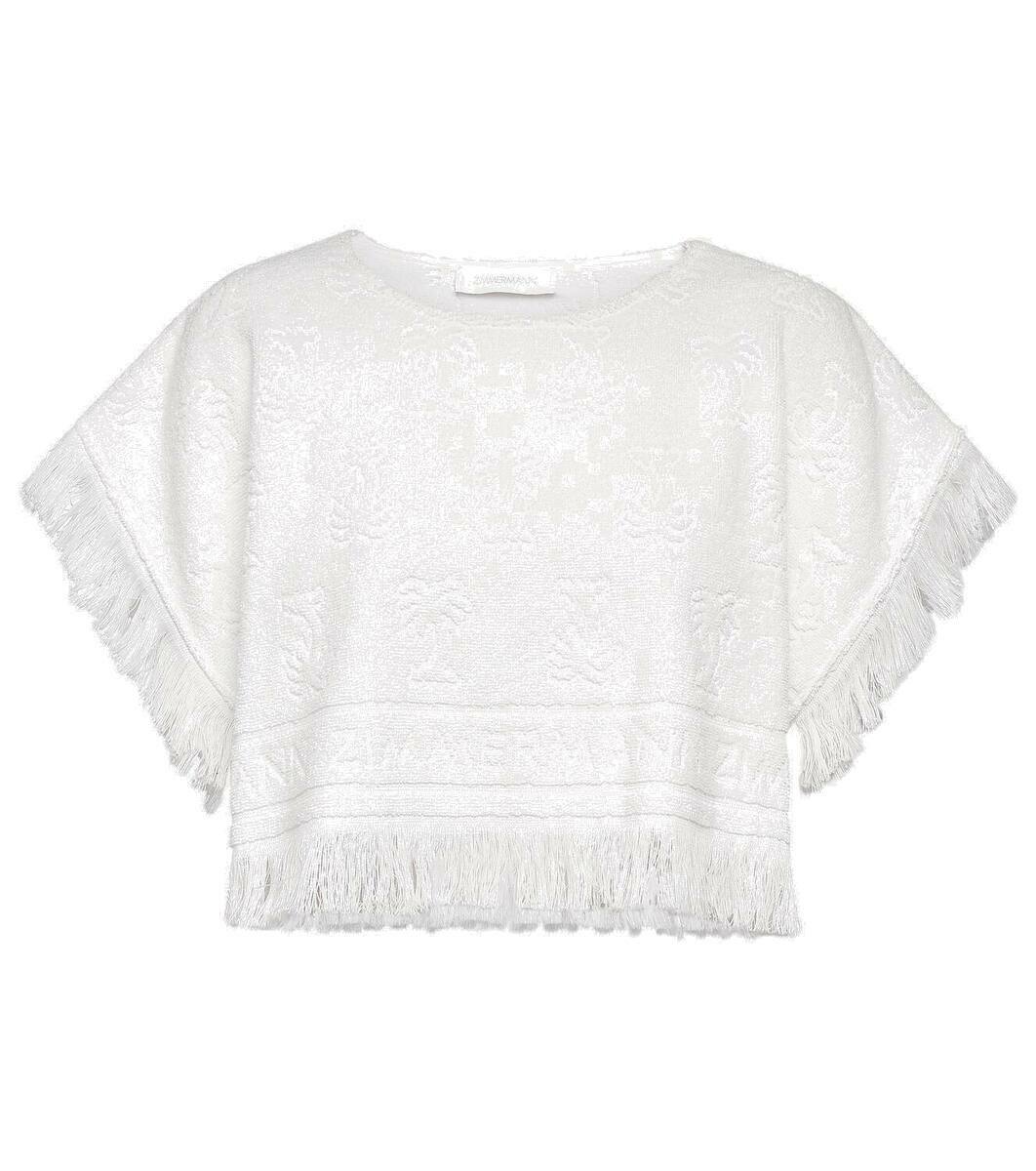 Zimmermann Cotton terry crop top Zimmermann