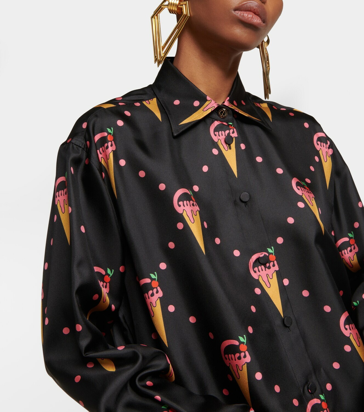 Gucci - Printed silk shirt Gucci