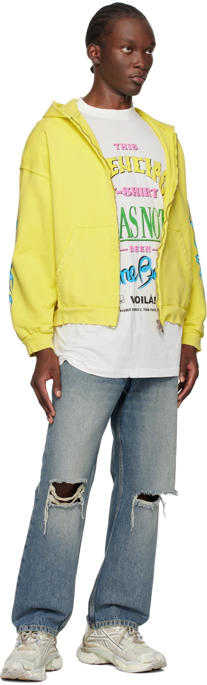 Balenciaga Yellow Burning Unity Hoodie Balenciaga