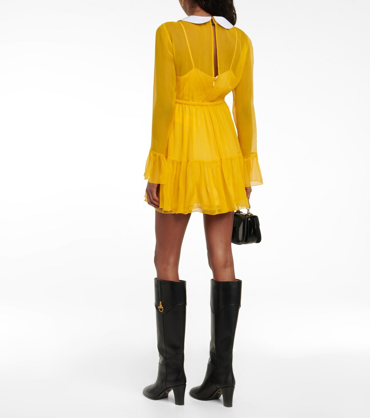 Gucci - Tiered silk minidress Gucci