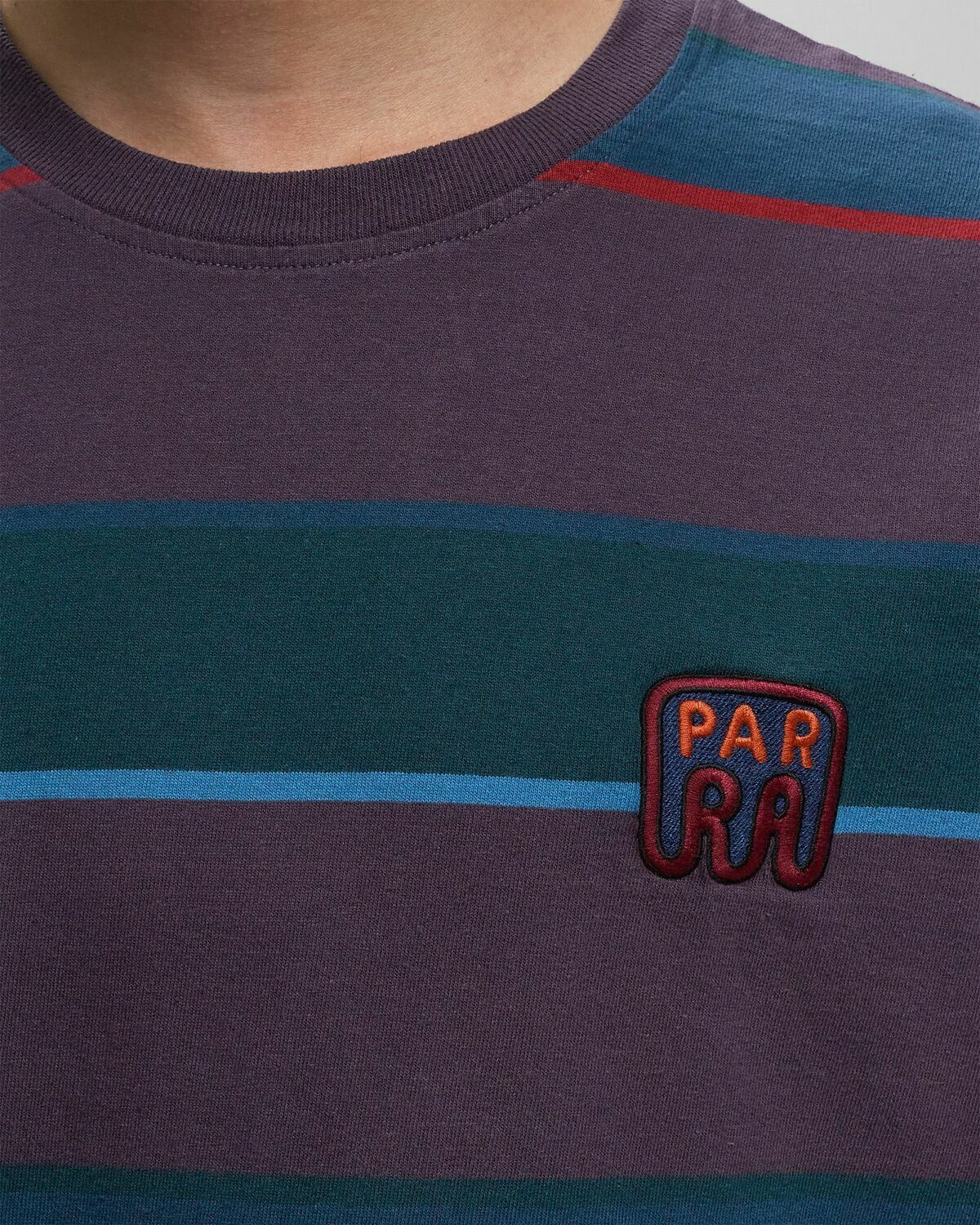 By Parra Fast Food Logo Striped Tee Multi Shortsleeves By Parra