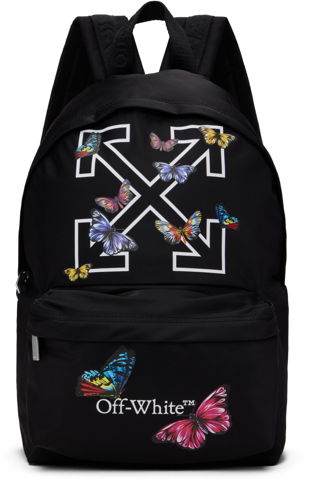 Off-White Kids Black Arrow Butterfly Backpack Off-White