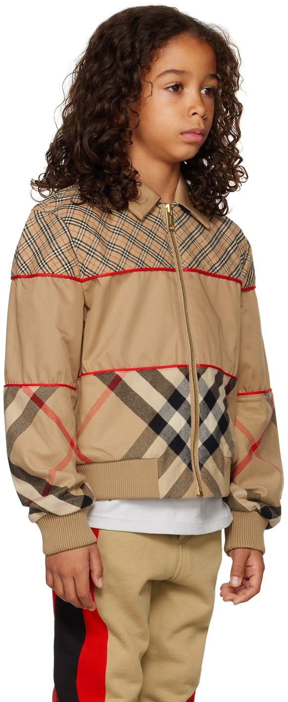 Burberry Kids Beige Liam Jacket Burberry
