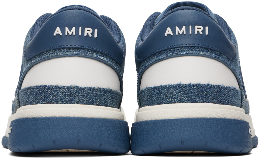 AMIRI Blue Vintage Denim Classic Low Sneakers Amiri