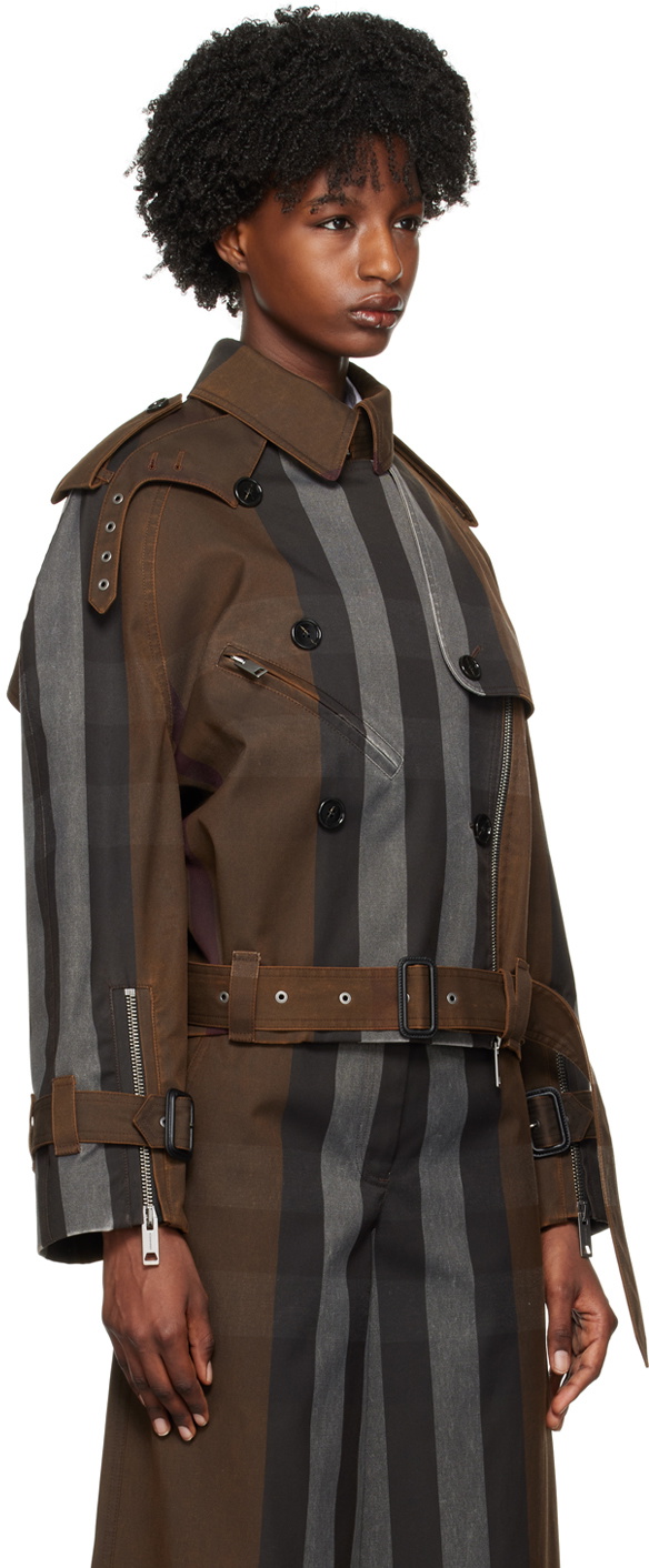 Burberry Brown Check Jacket Burberry