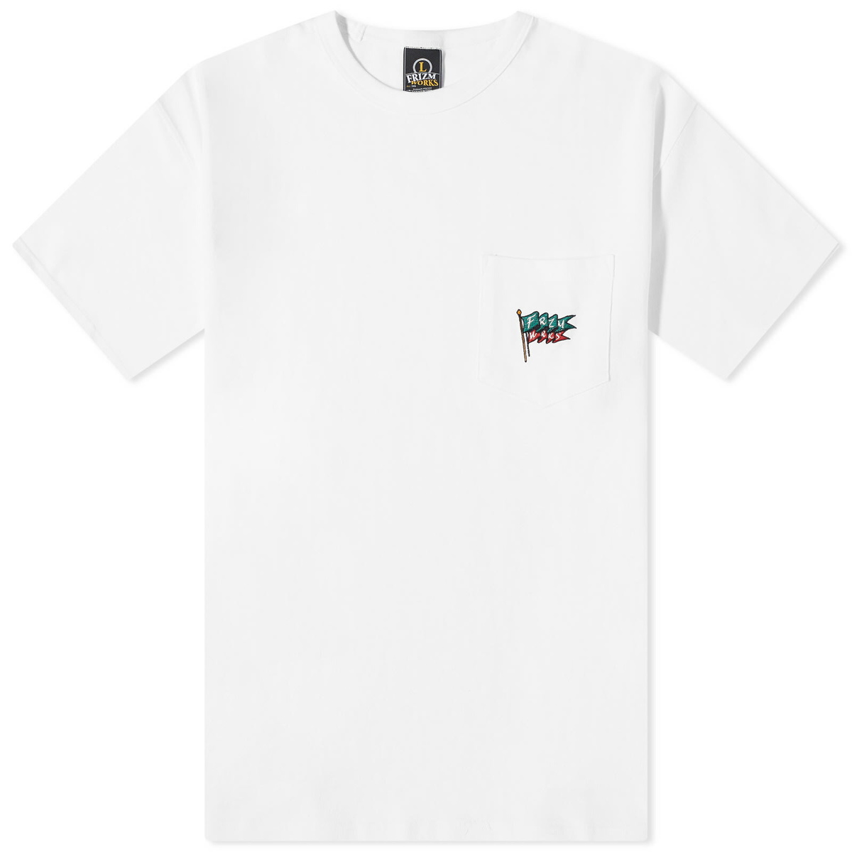 FrizmWORKS Men's Pennant Pocket T-Shirt in White FrizmWORKS