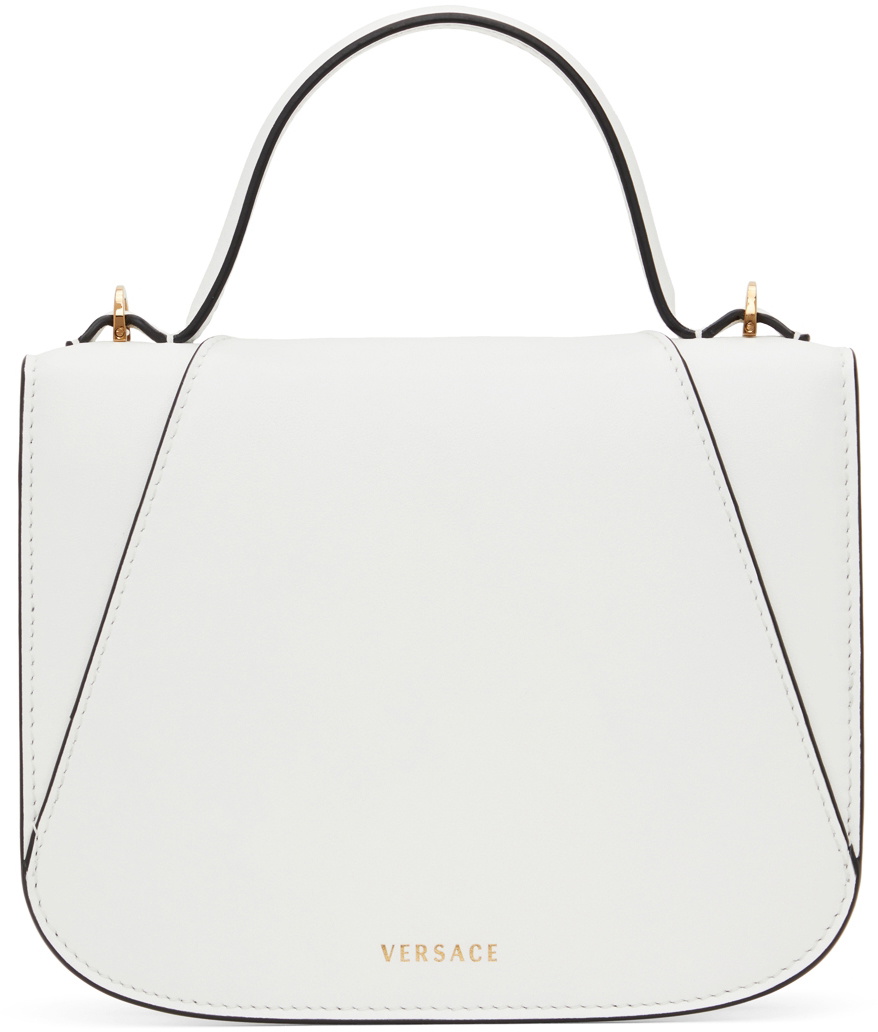 Versace White Small Virtus Shoulder Bag Versace