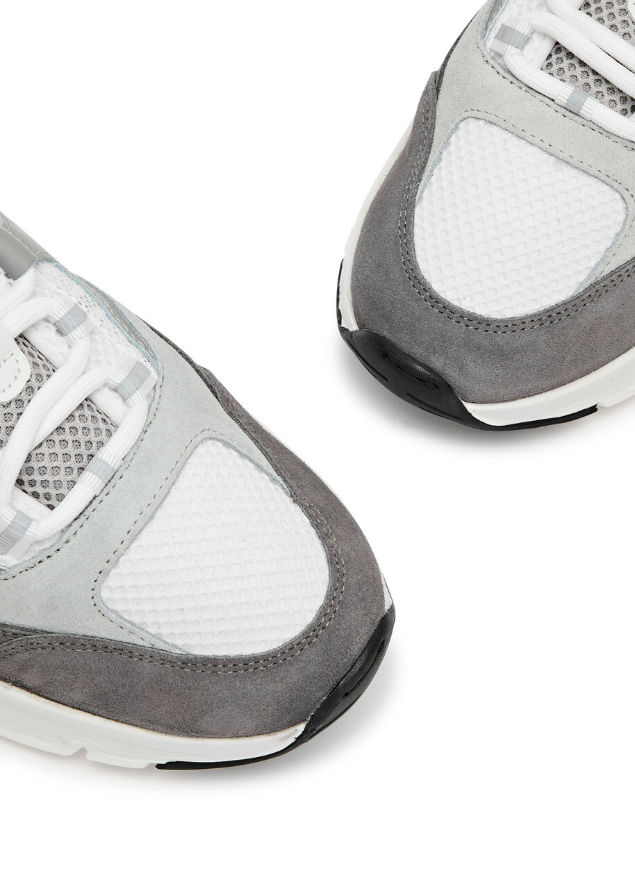 Cleens Aero Runner Panelled Mesh Sneakers Grey Cleens