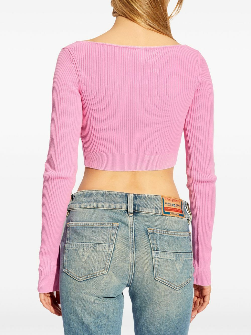 DIESEL - Cotton Cropped Cardigan Diesel