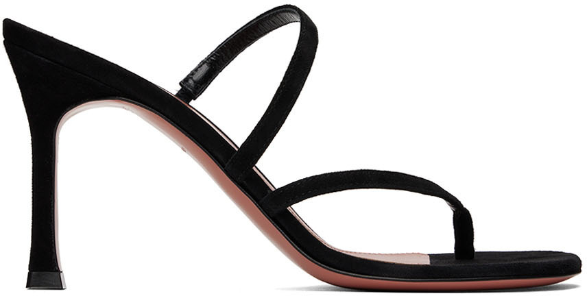 Amina Muaddi Black AMI Heeled Sandals Amina Muaddi