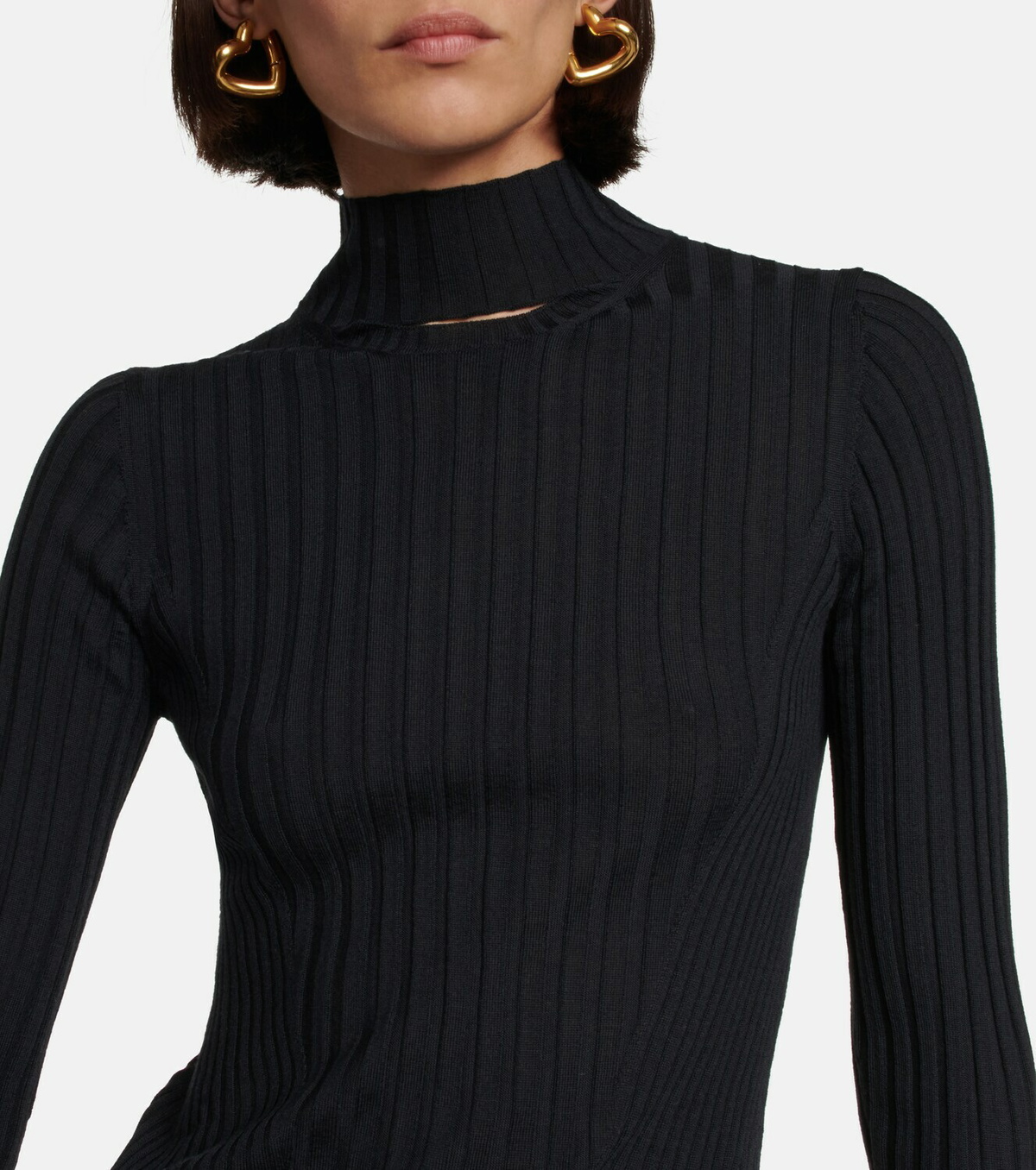Wolford - Ribbed-knit wool and cashmere top Wolford