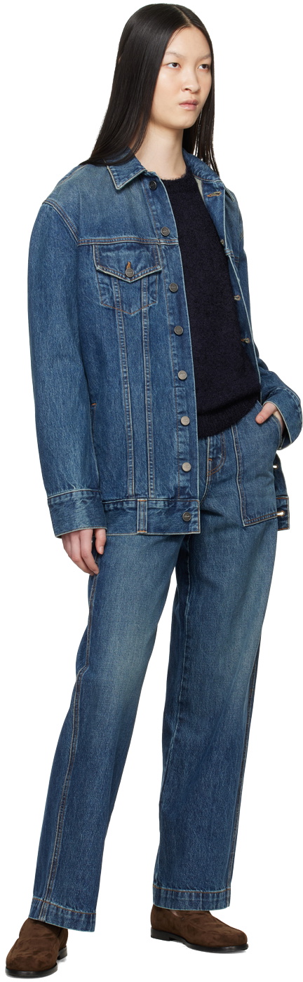 KHAITE Blue 'The Ross' Denim Jacket Khaite