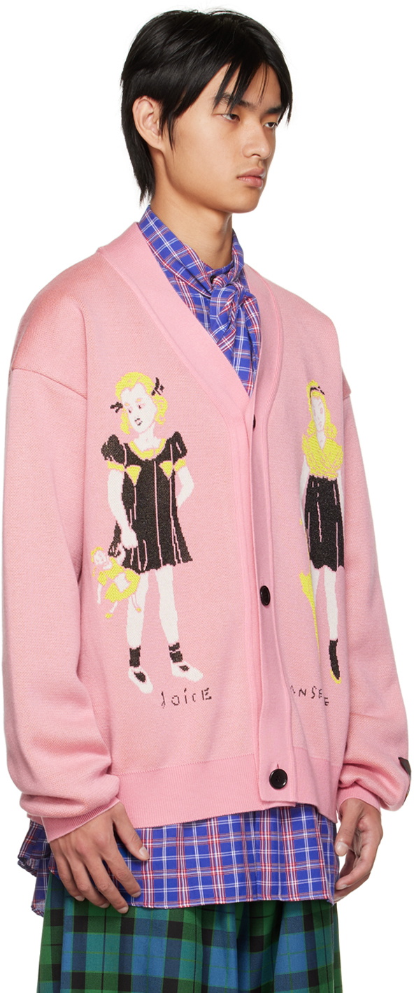 KIDILL Pink Henry Darger Edition Angeline & Joyce Cardigan Kidill