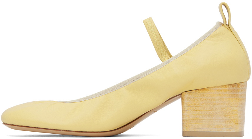LEMAIRE Yellow Square Ballerina Heels Lemaire