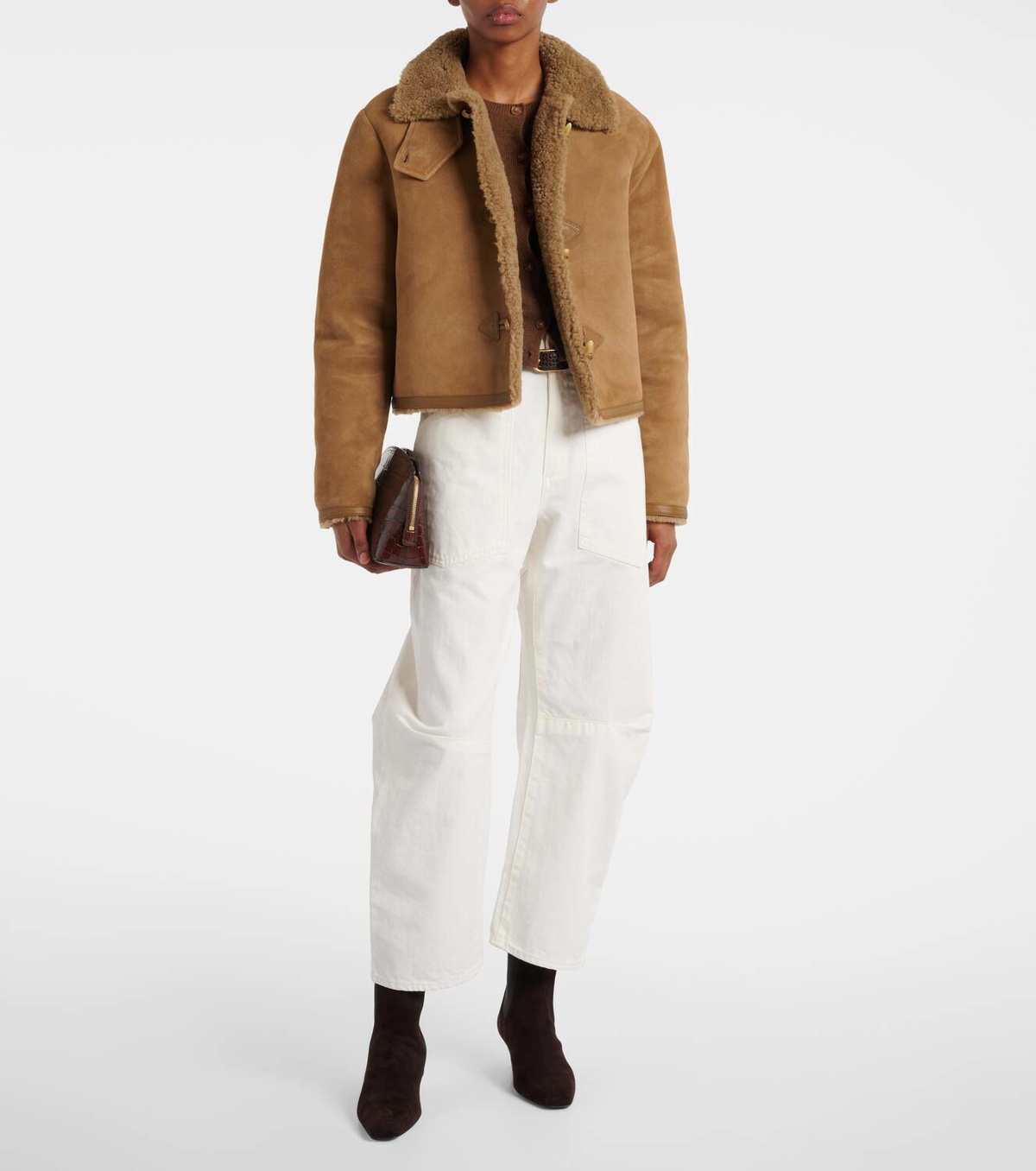 Nili Lotan Shon high-rise barrel-leg jeans Nili Lotan