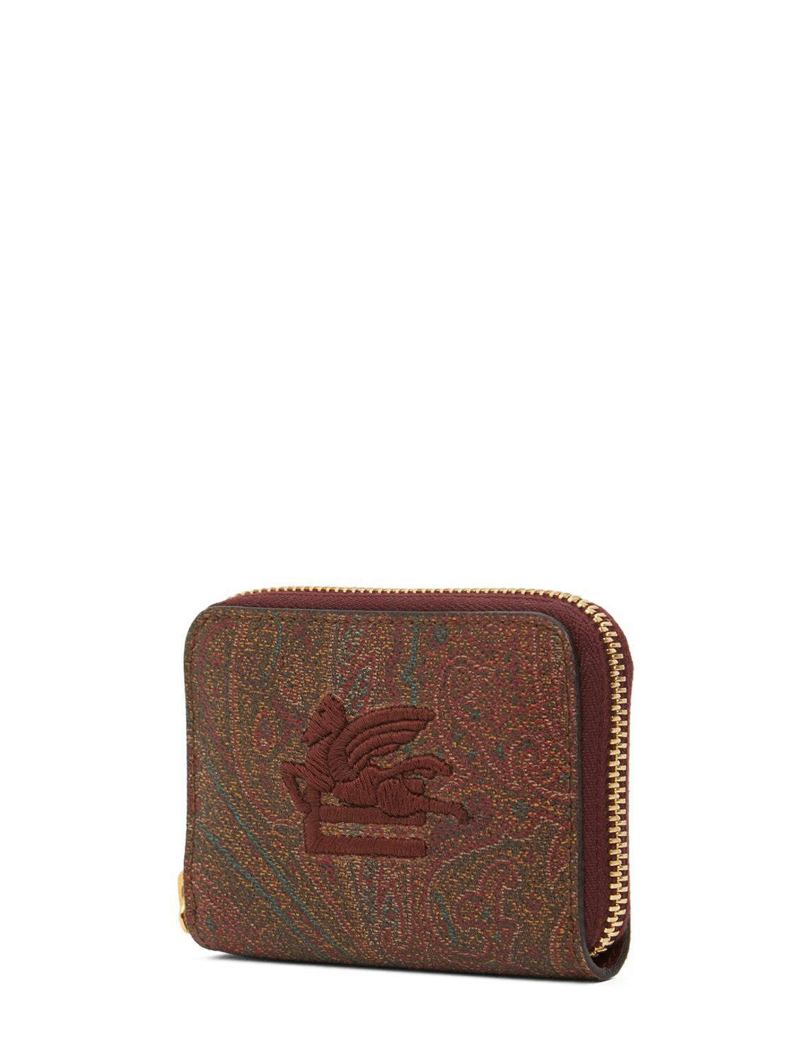 ETRO - Paisley Zip Around Canvas Wallet Etro