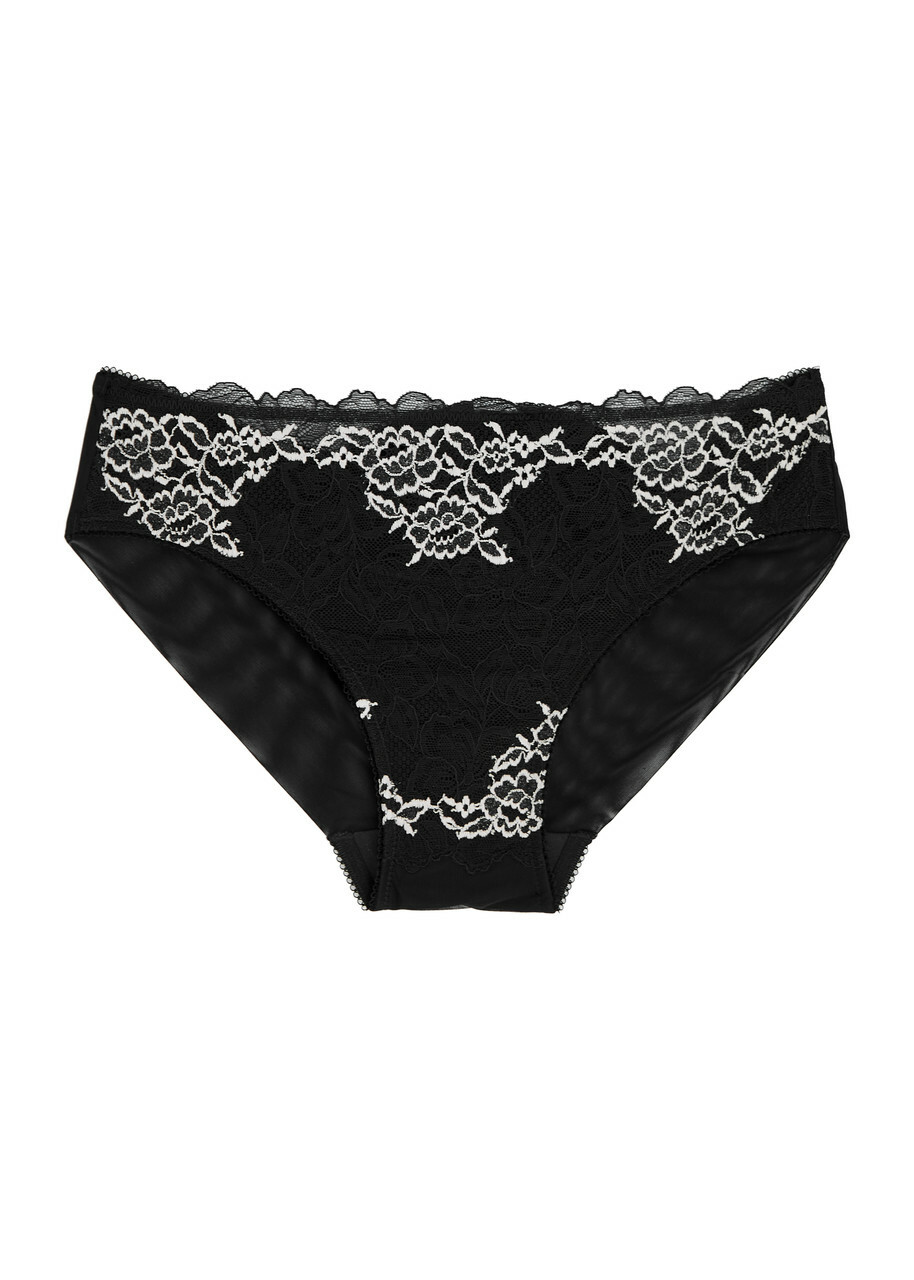 Wacoal Lace Perfection Tulle Briefs Black Wacoal