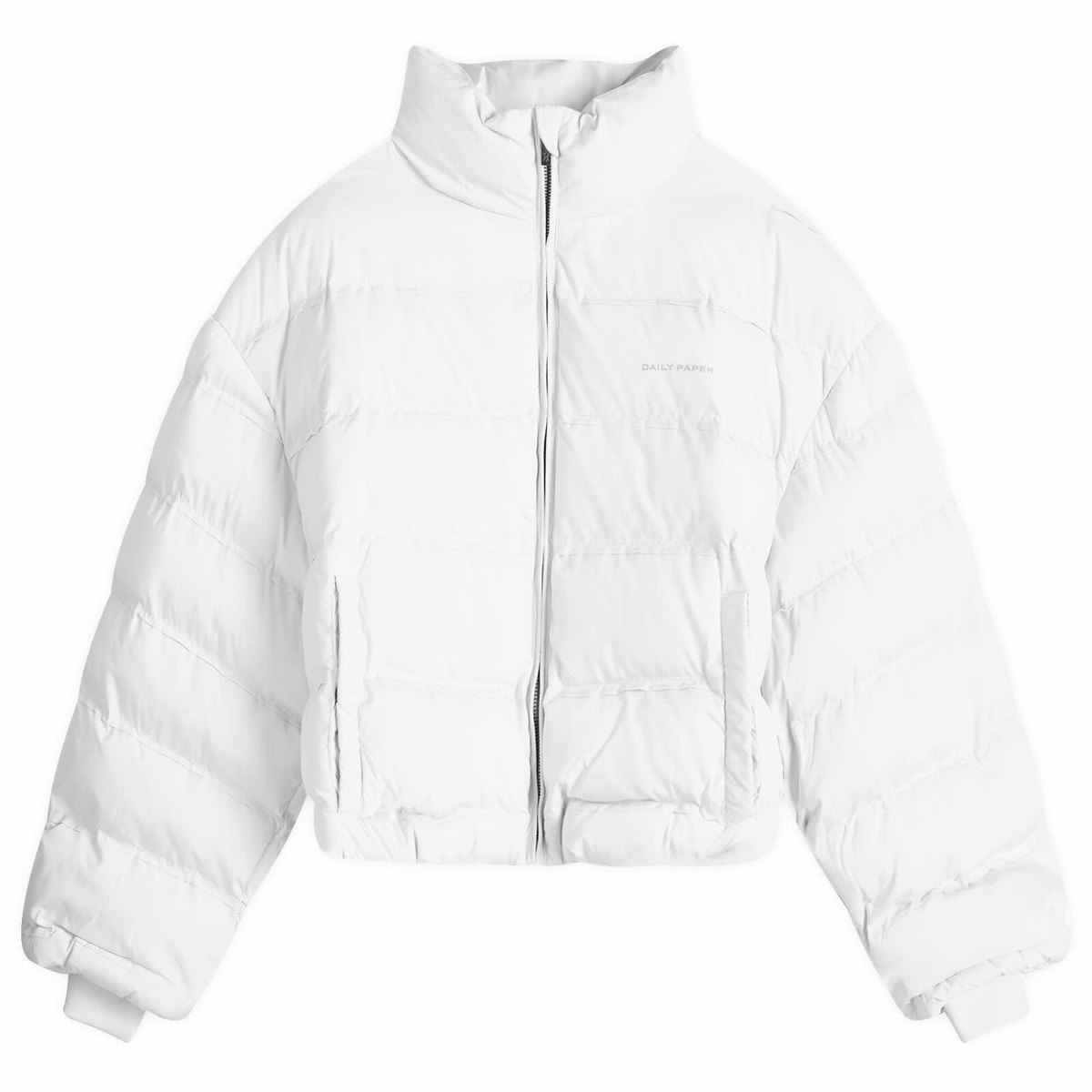 Daily Paper Women's Sela Puffer Jacket in Nimbus Grey Daily Paper