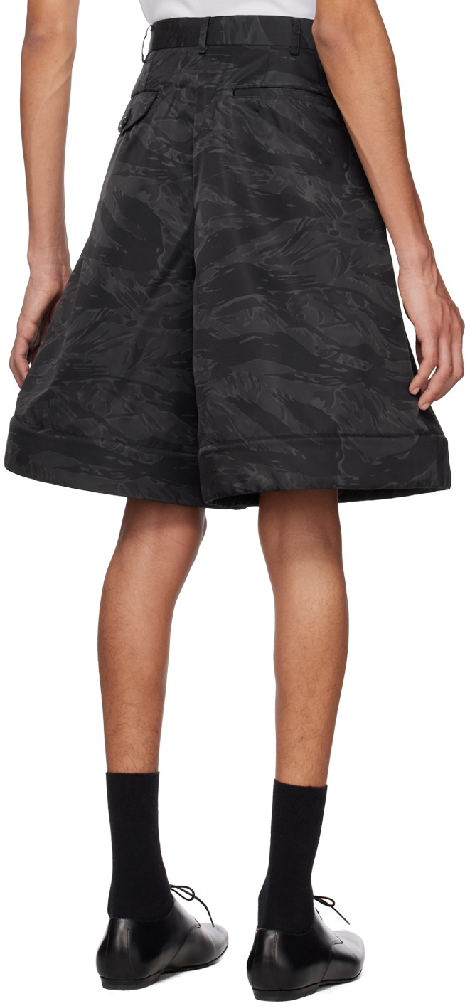 Comme des Garçons Homme Plus Black Structured Shorts Comme des Garcons ...