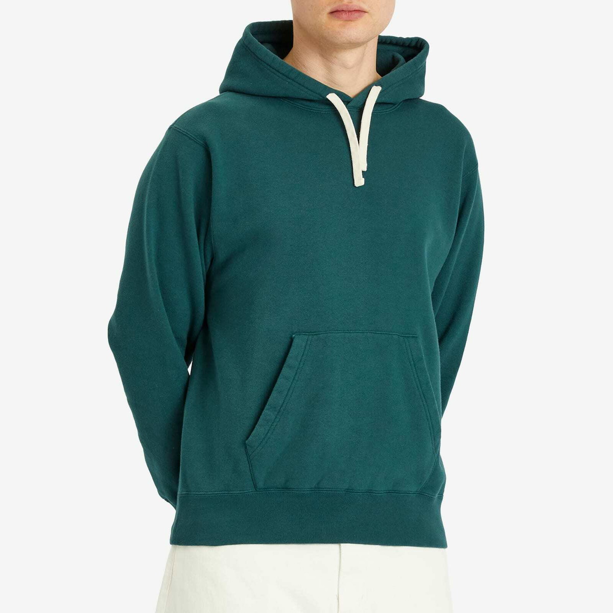 Beams Plus Men's Pullover Hoodie in Dark Green Beams Plus