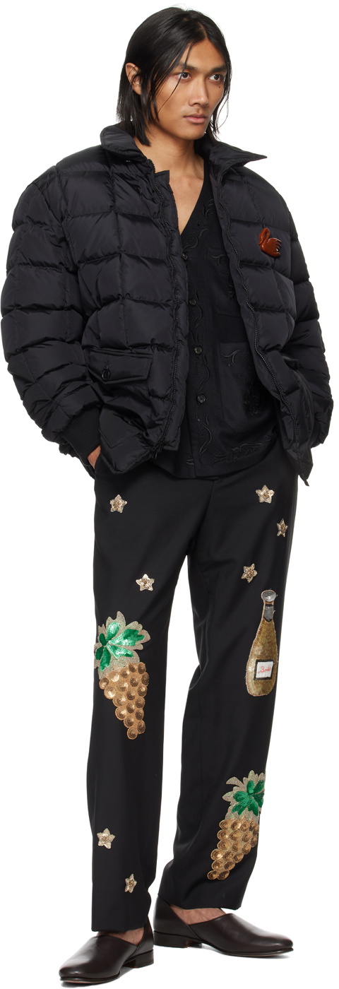 Bode Black Seattle Down Jacket Bode