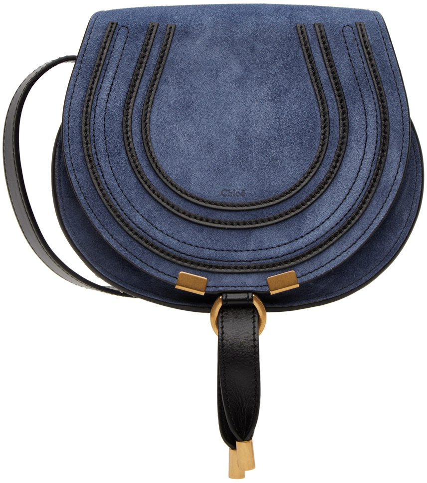 Chloé Blue Small Marcie Saddle Bag Chloe