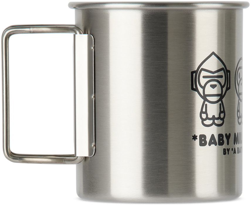 BAPE Silver Baby Milo Camping Mug, 280 mL A Bathing Ape