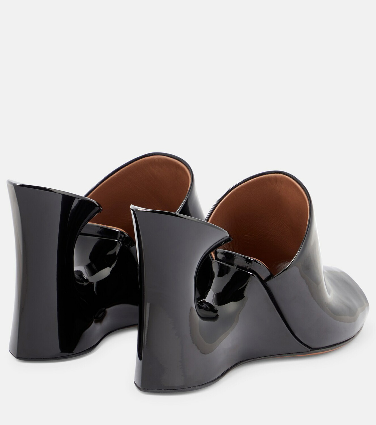 Alaïa Sculpture patent leather mules ALAÏA