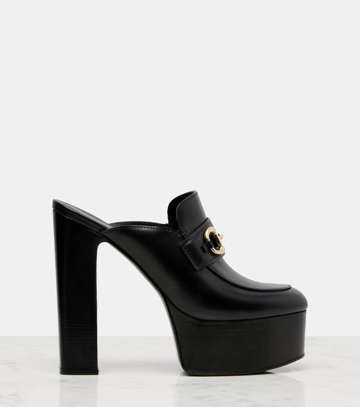 Gucci Horsebit 1955 leather platform mules Gucci