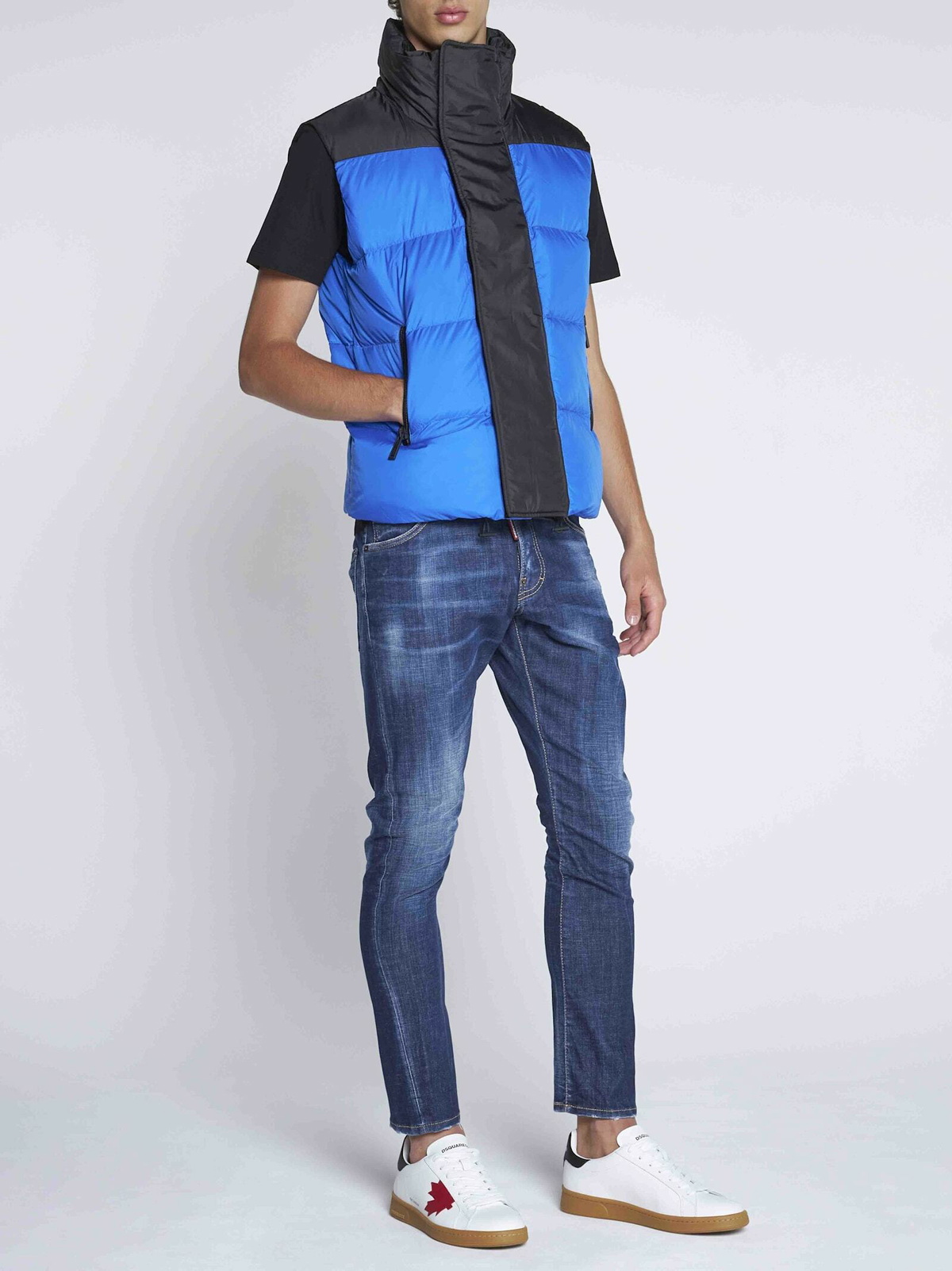 Dsquared2 Logo Quilted Nylon Down Vest Vest Dsquared2