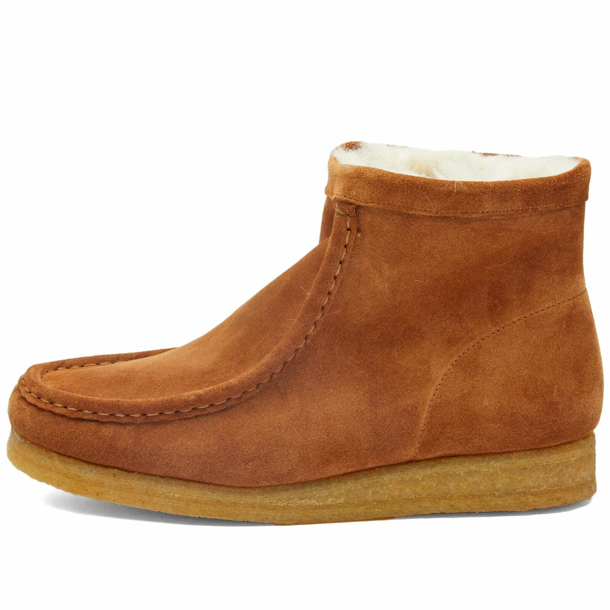 Clarks Originals Women's Wallabee Hi Boots in Caramel Clarks Originals