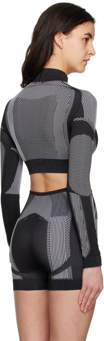 MISBHV Black & White Cropped Sport Top MISBHV