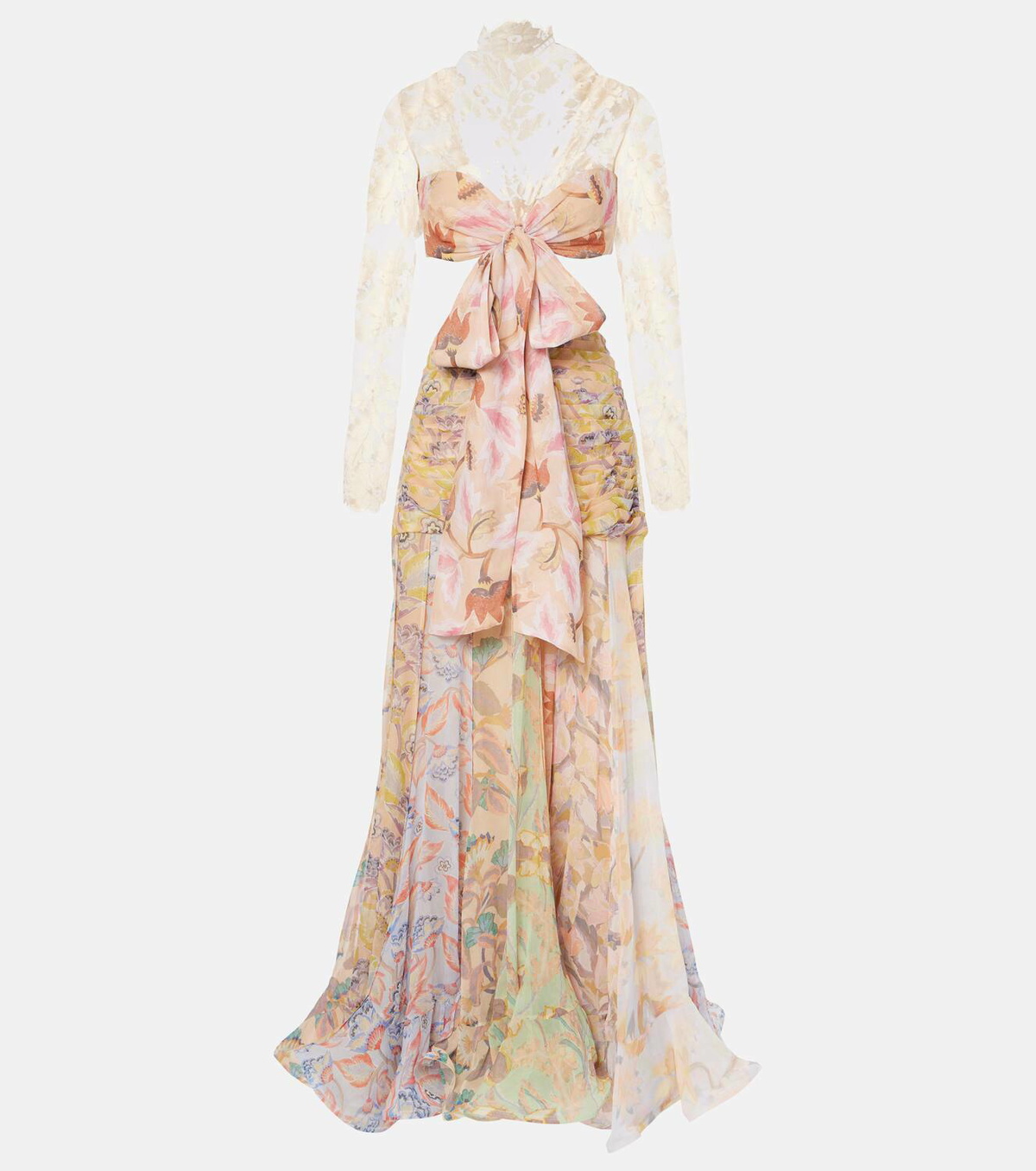 Zimmermann Eden Flounce floral lace-trimmed gown Zimmermann