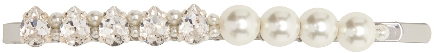 Simone Rocha Silver Crystal & Pearl Hair Clip Simone Rocha