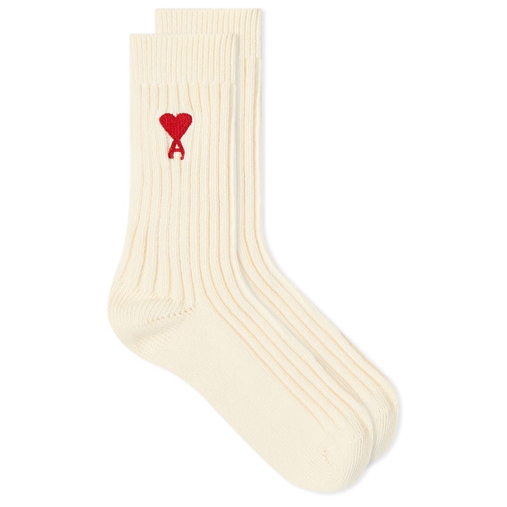 AMI Women's ADC Sock - 3 Pack in Off White AMI