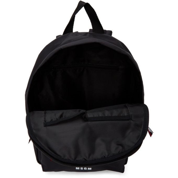MSGM Black Logo Backpack MSGM