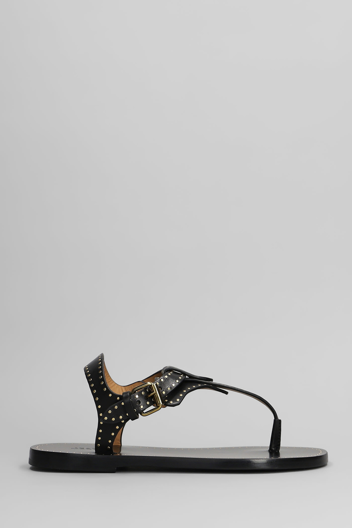 Isabel Marant Joony Sandals In Black Leather Isabel Marant