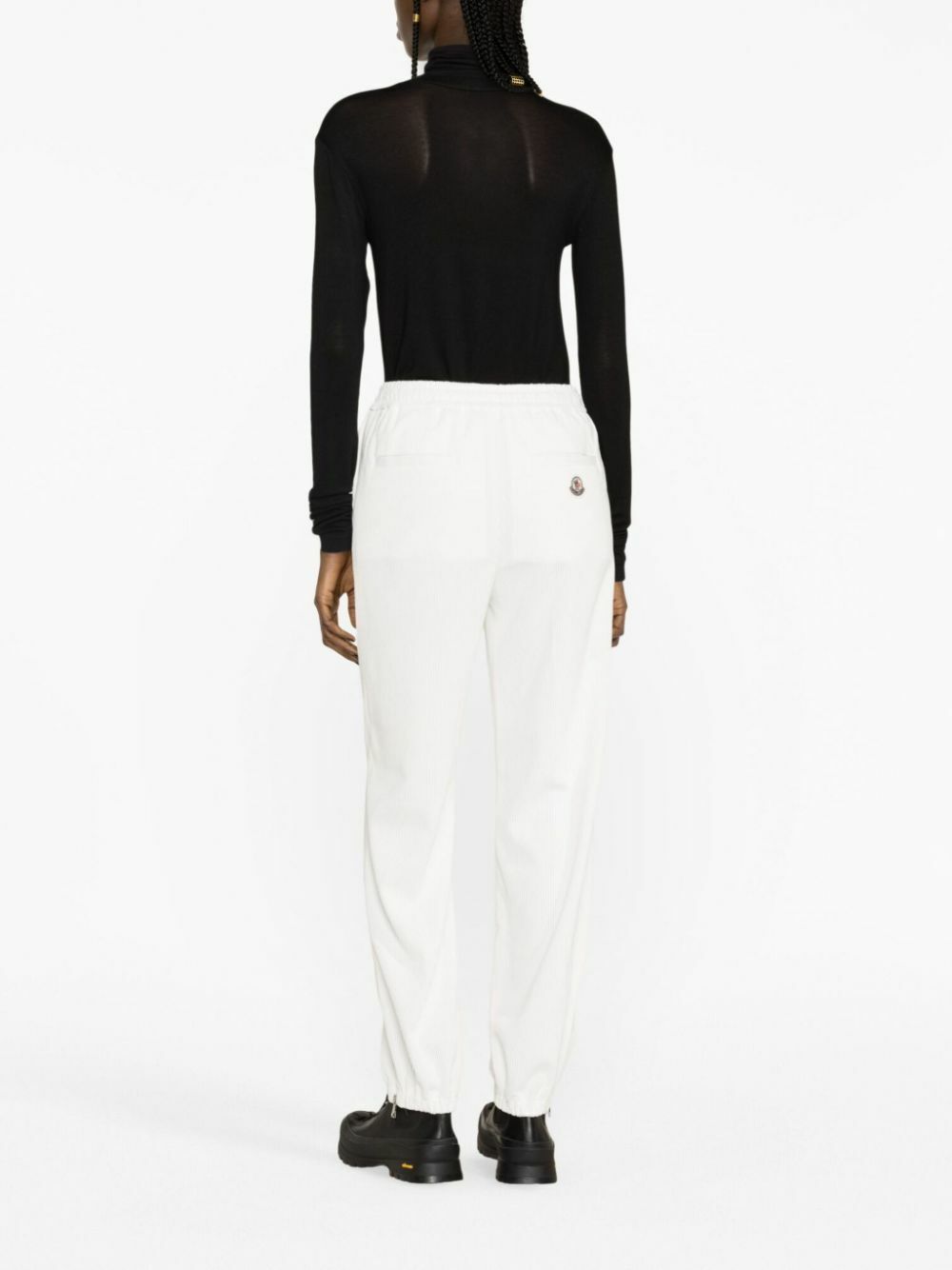 Moncler White Corduroy Track Pants Moncler