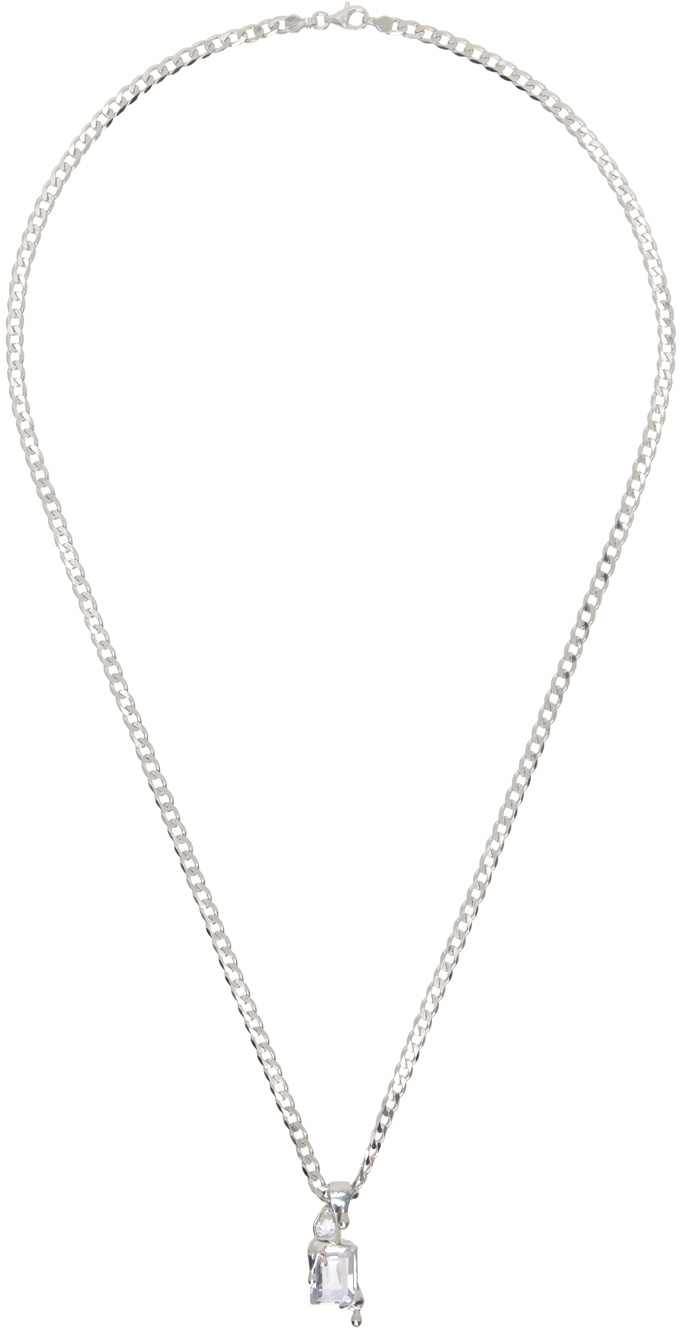 Alan Crocetti Silver Melt Curb Chain Necklace Alan Crocetti