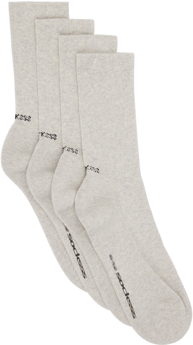SOCKSSS Two-Pack Gray Socks Socksss
