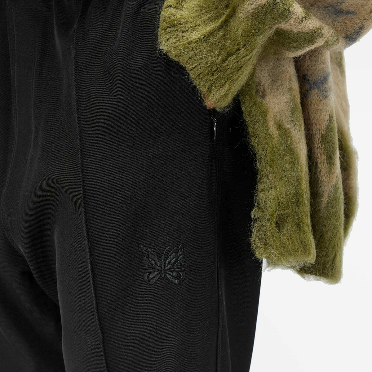 Needles Women's WU Straight Twill Pant in Black Needles