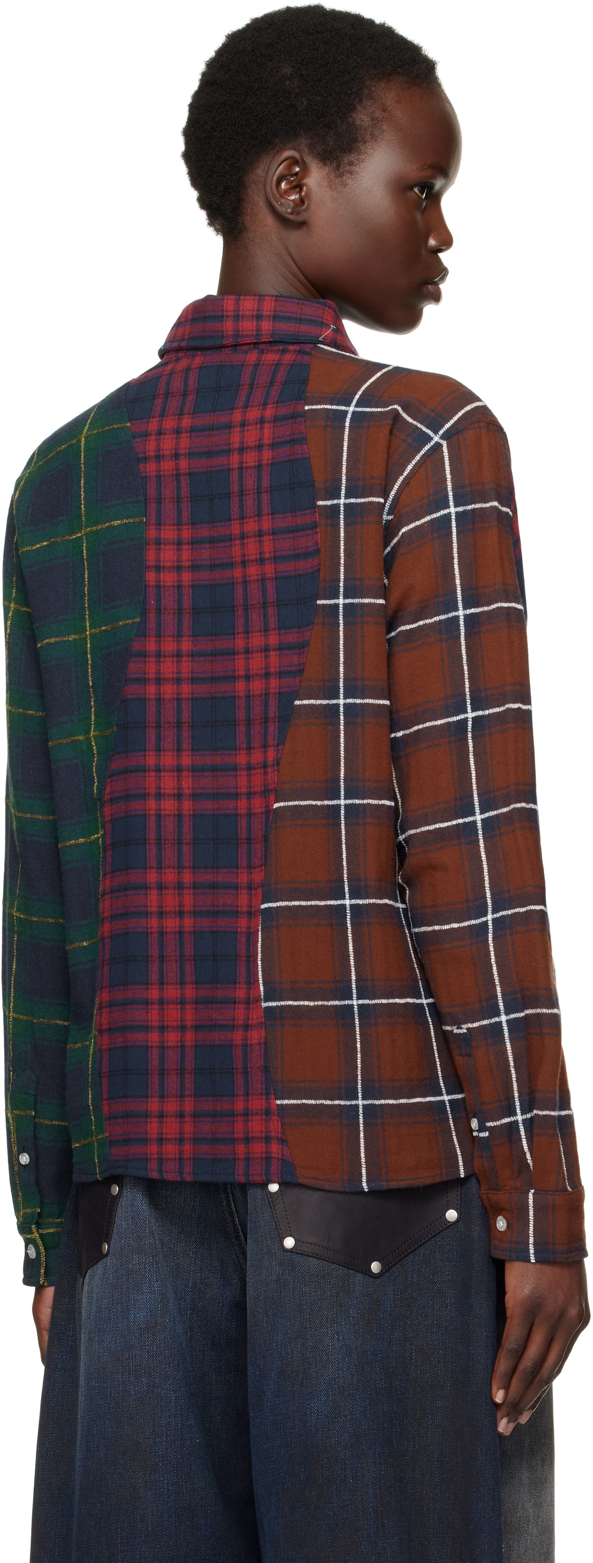 Dime Multicolor Triple Plaid Shirt Dime