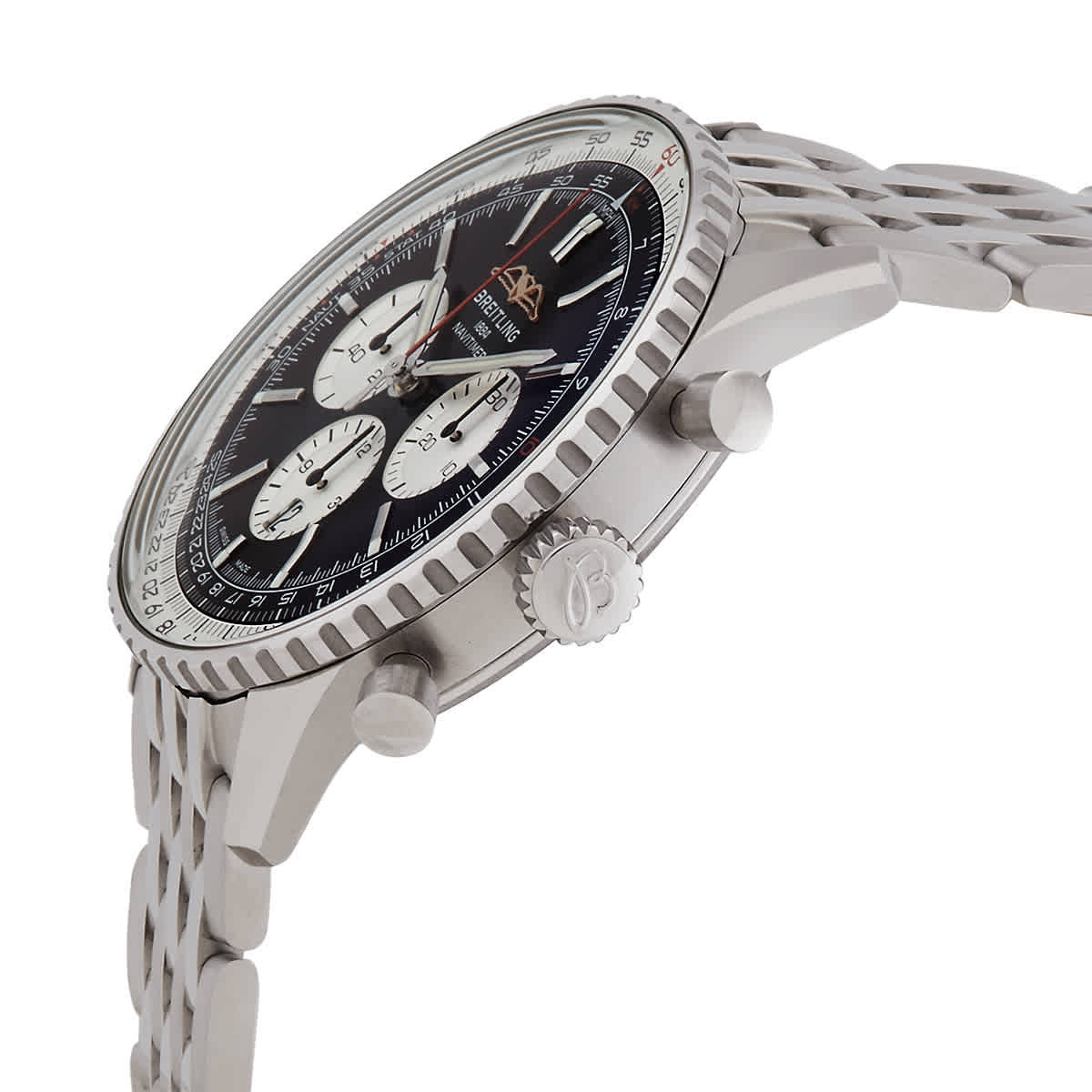 Breitling Navitimer Chronograph Automatic Chronometer Black Dial Mens ...