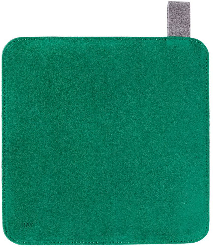 HAY Green Suede Pot Holder Mat HAY