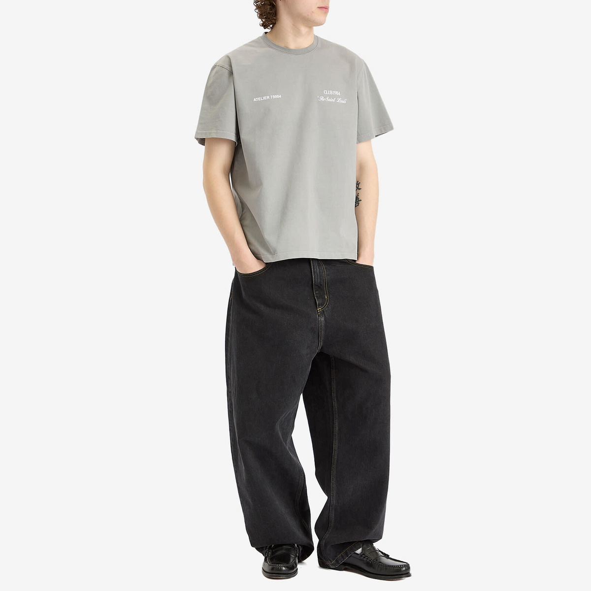 Club 1984 Men's Signature T-Shirt in Light Grey Club 1984