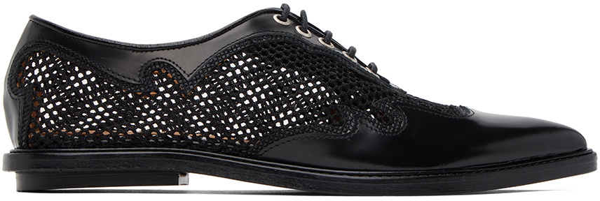 Toga Pulla Black Lace-Up Oxfords Toga Pulla