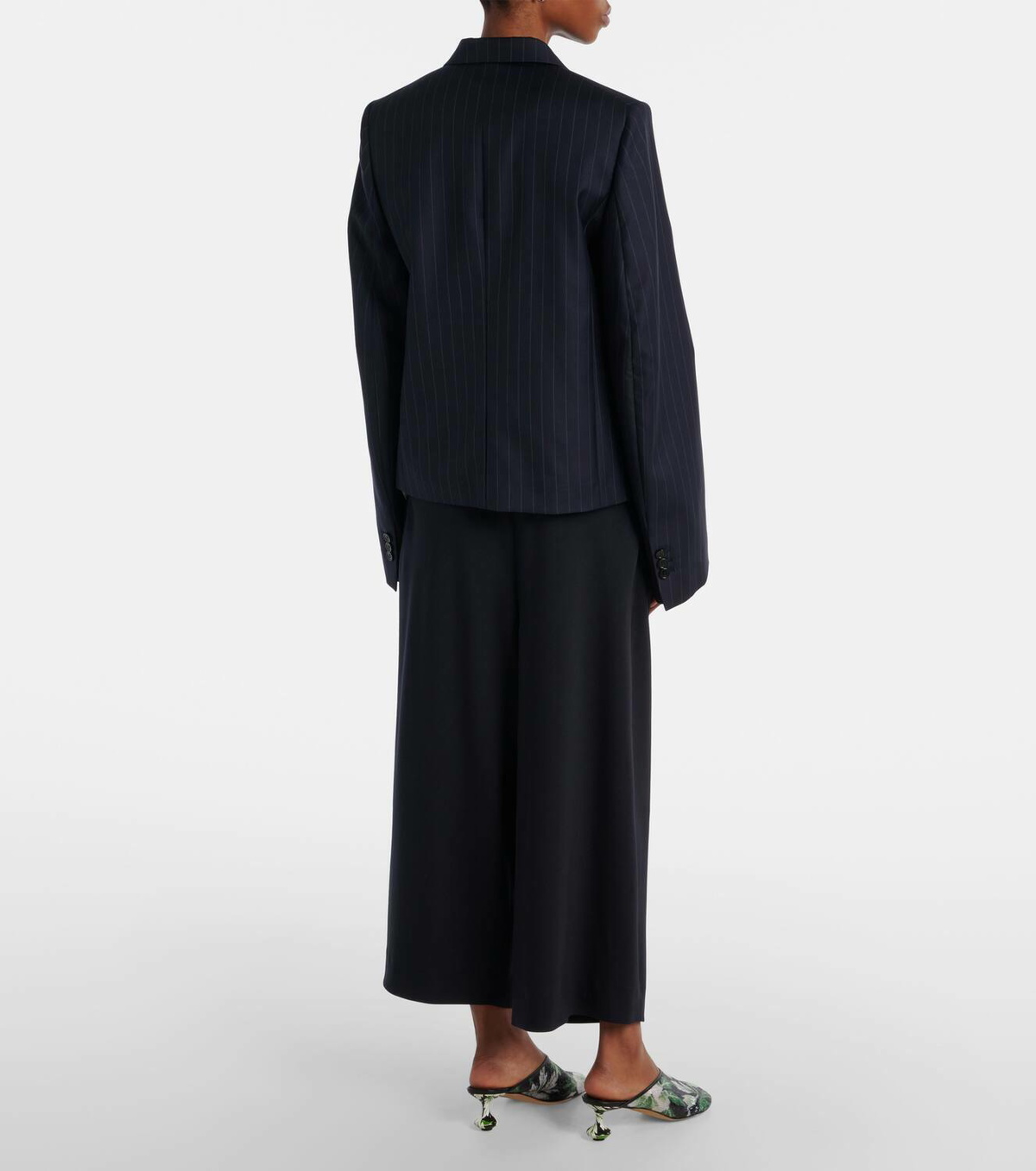 Loewe Pinstripe wool twill suit jacket Loewe