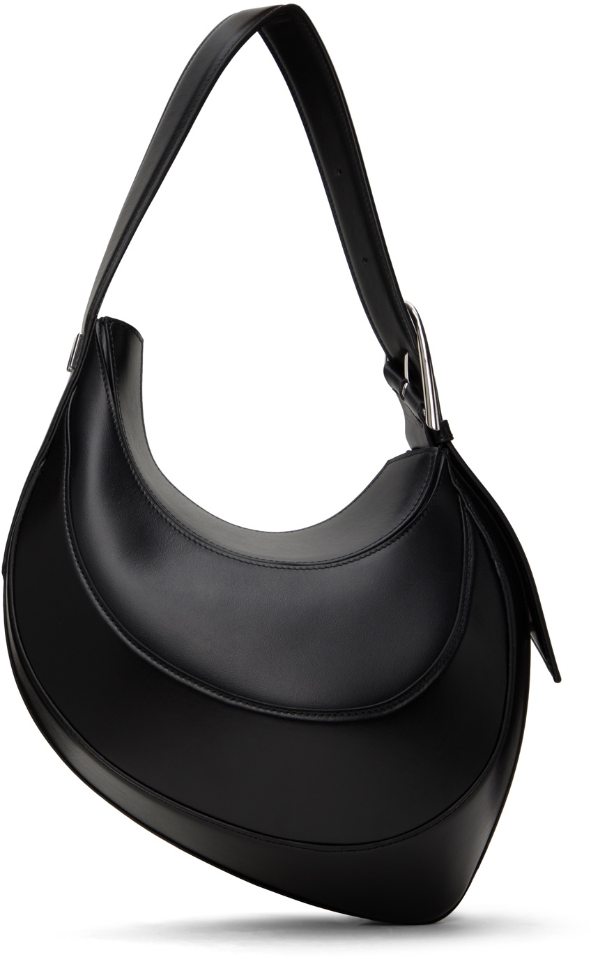 Mugler Black Small Spiral Curve Bag Mugler