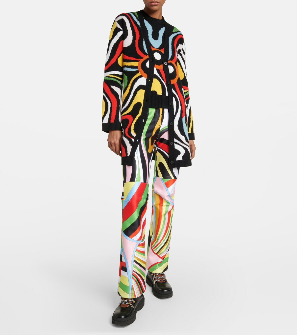 Pucci - x Fusalp intarsia wool cardigan Emilio Pucci